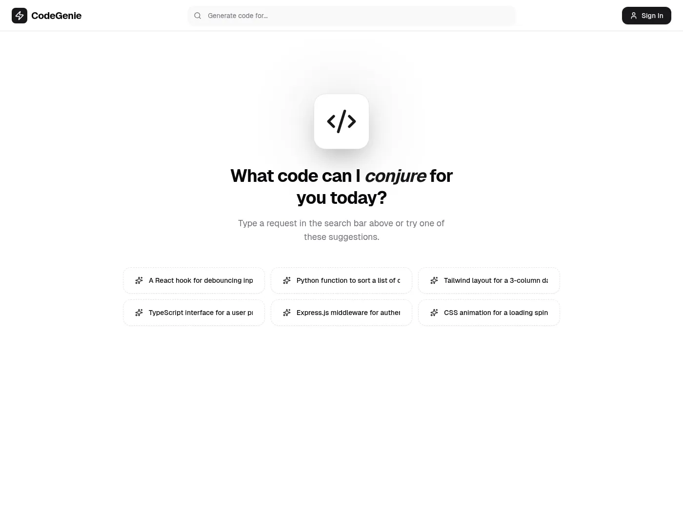 CodeGenie