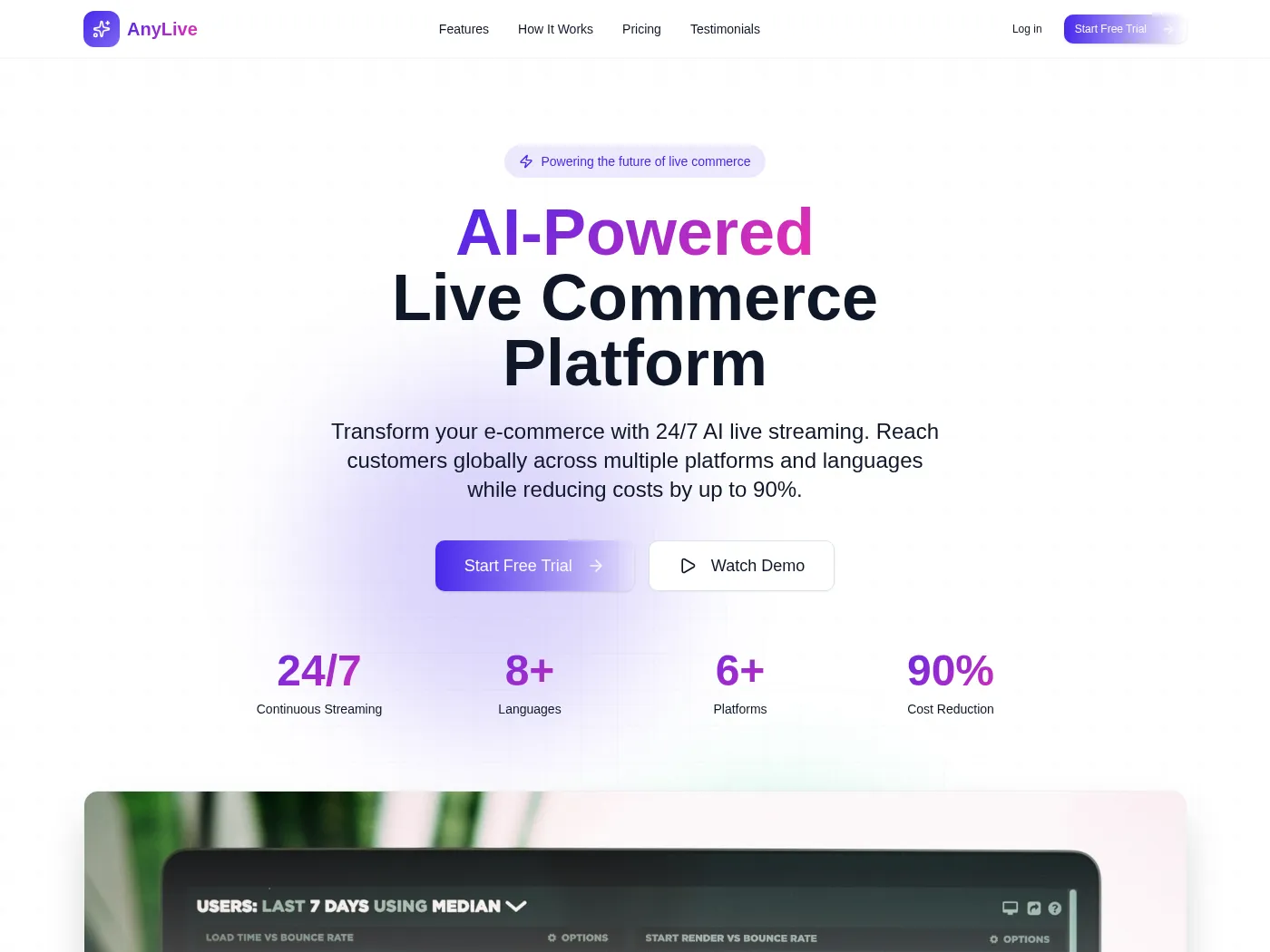 AnyLive Platform Clone