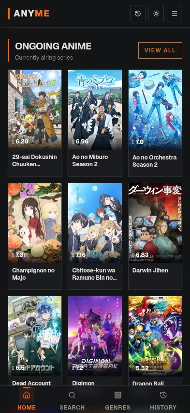 Anyme WebView Player