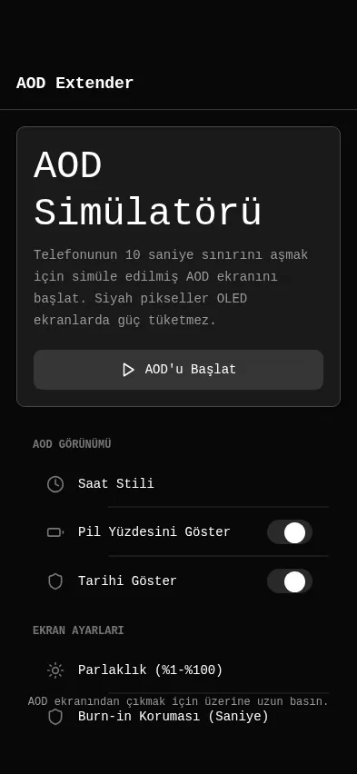 AOD Timer Extender