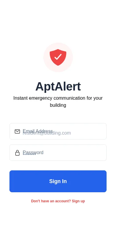 AptAlert Mobile System