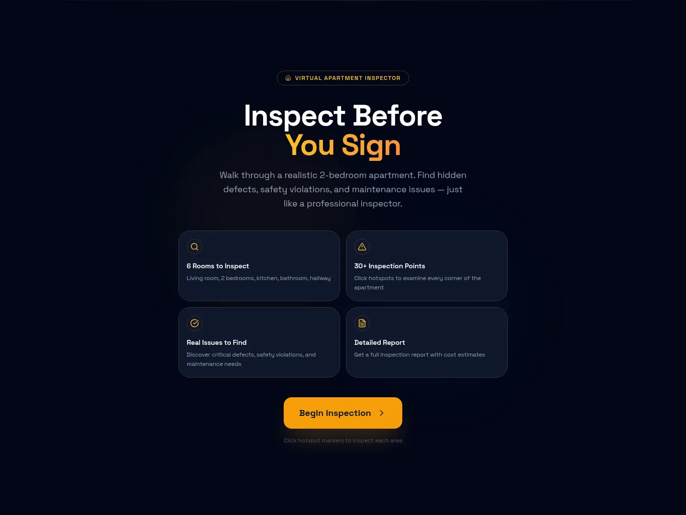 Virtual Apartment Inspector