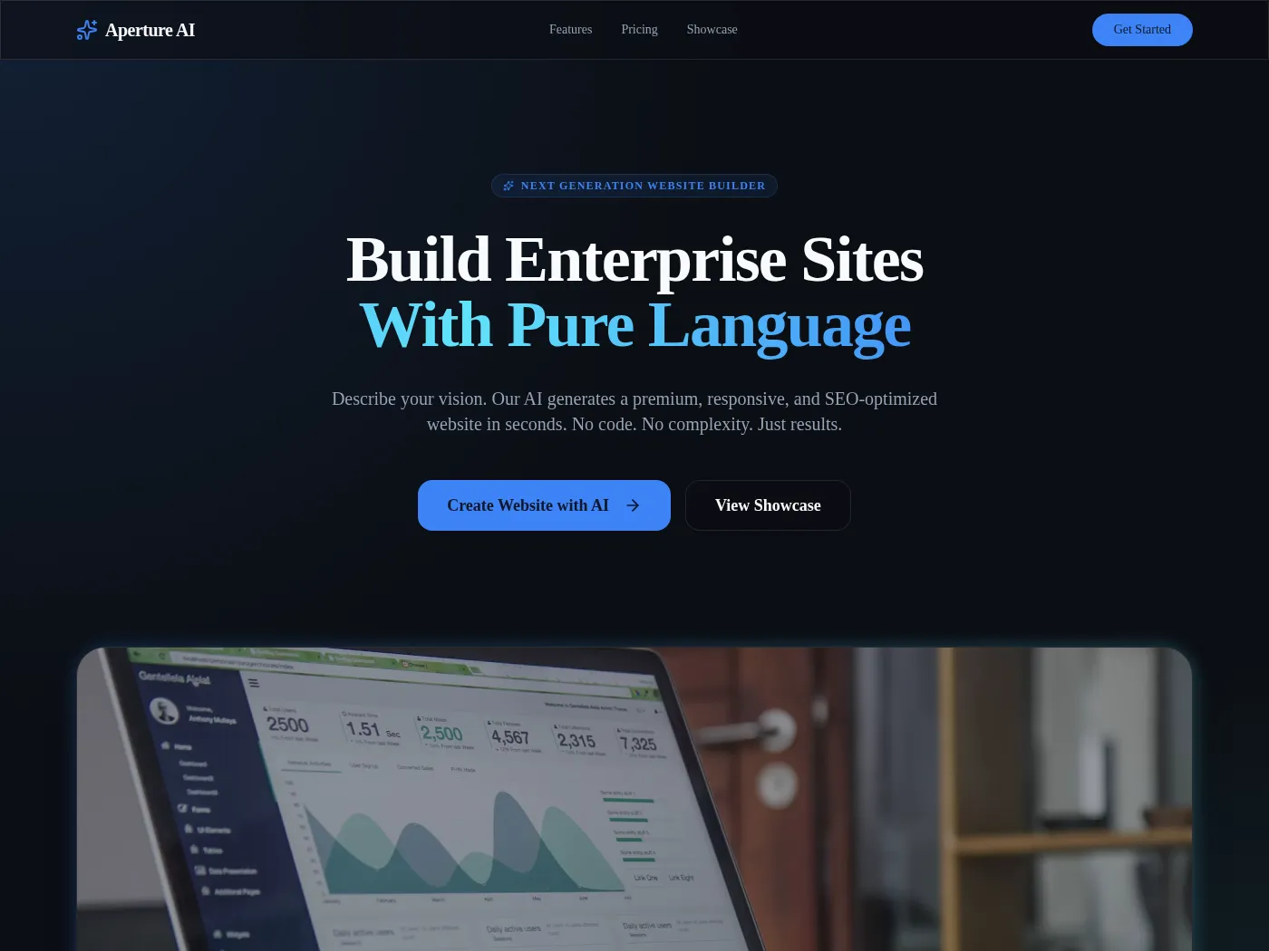 Aperture AI Site Builder