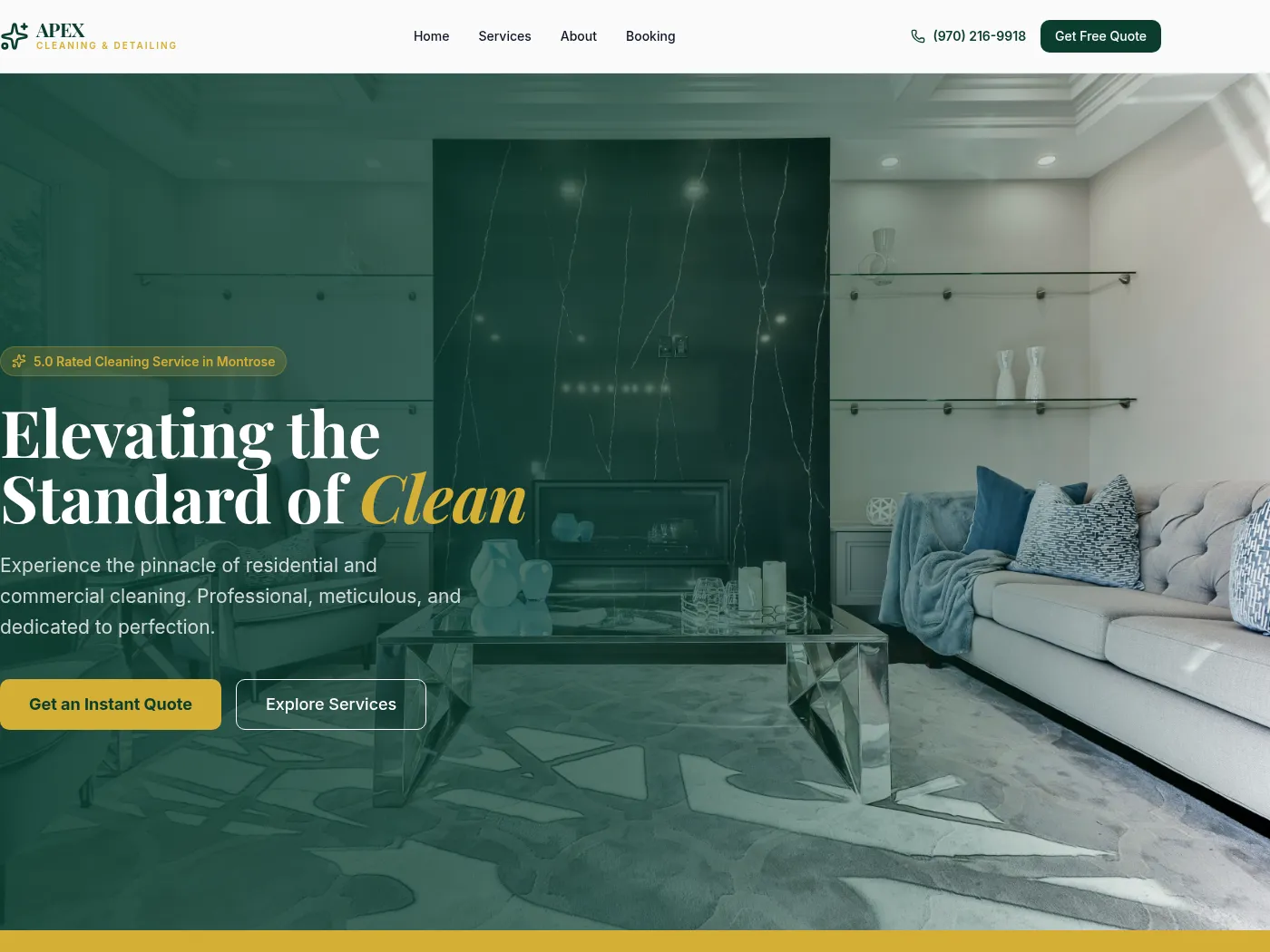 Apex Cleaning Web Hub