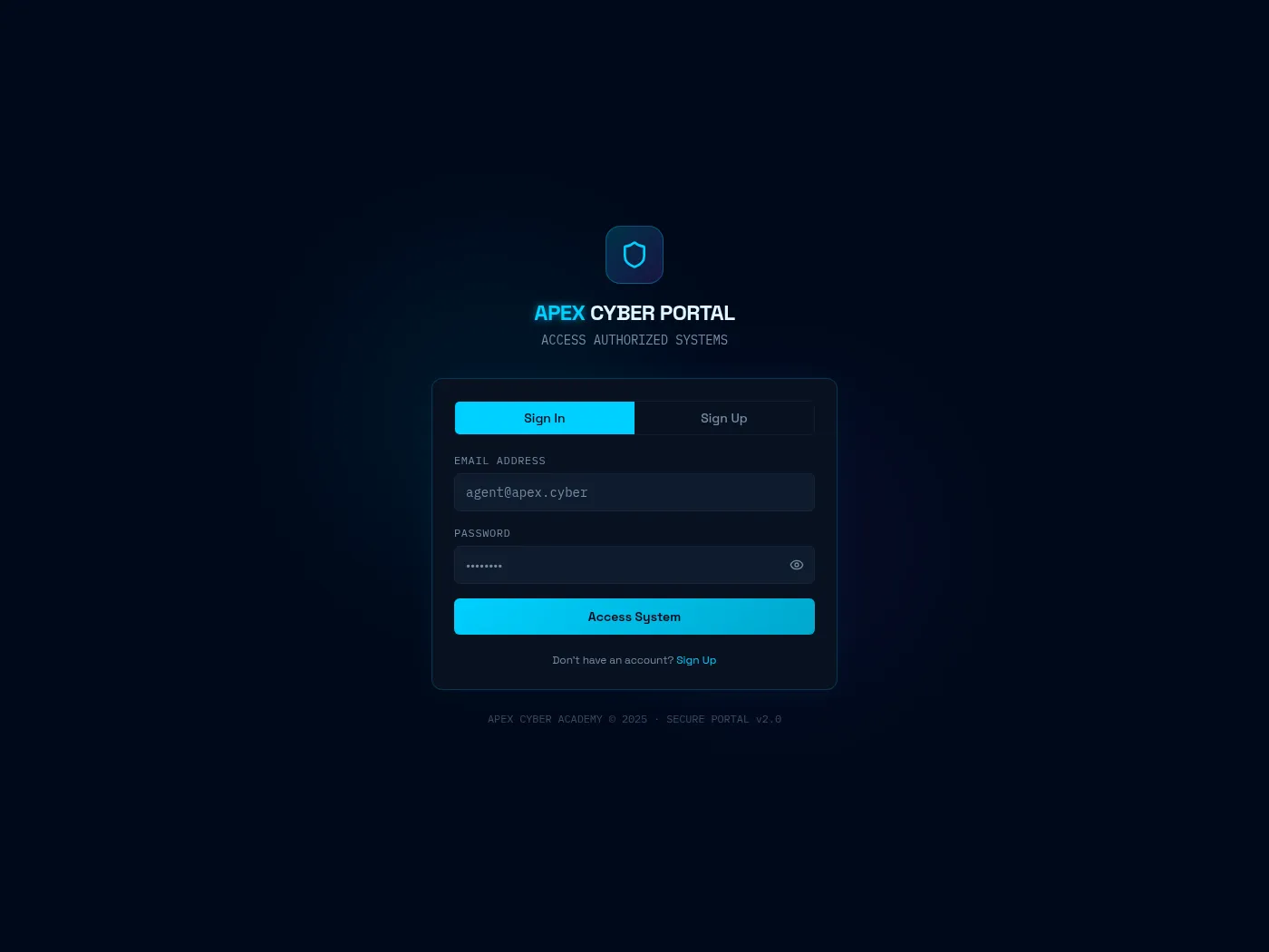 Apex Cyber Portal
