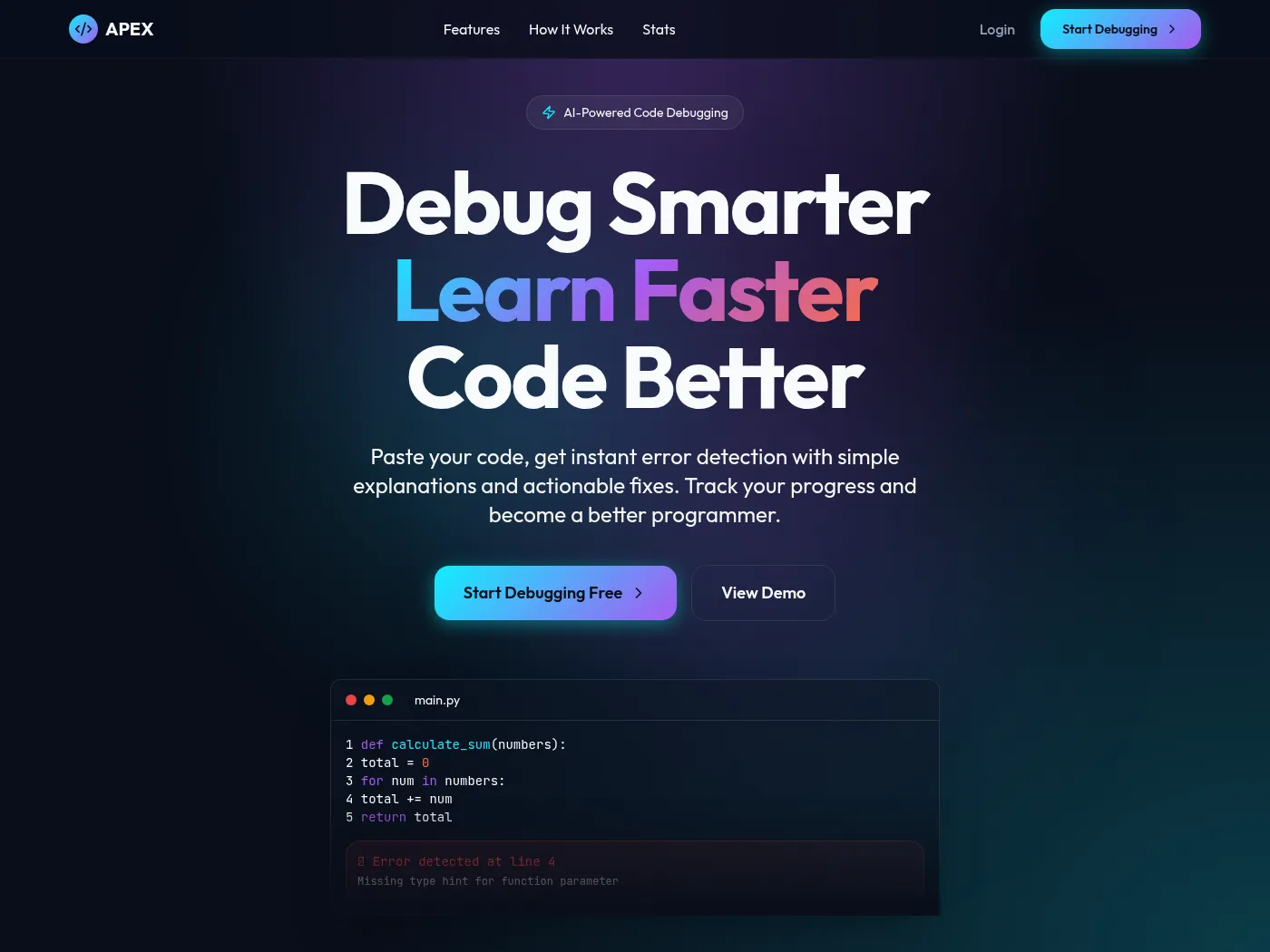 APEX Debugging Platform