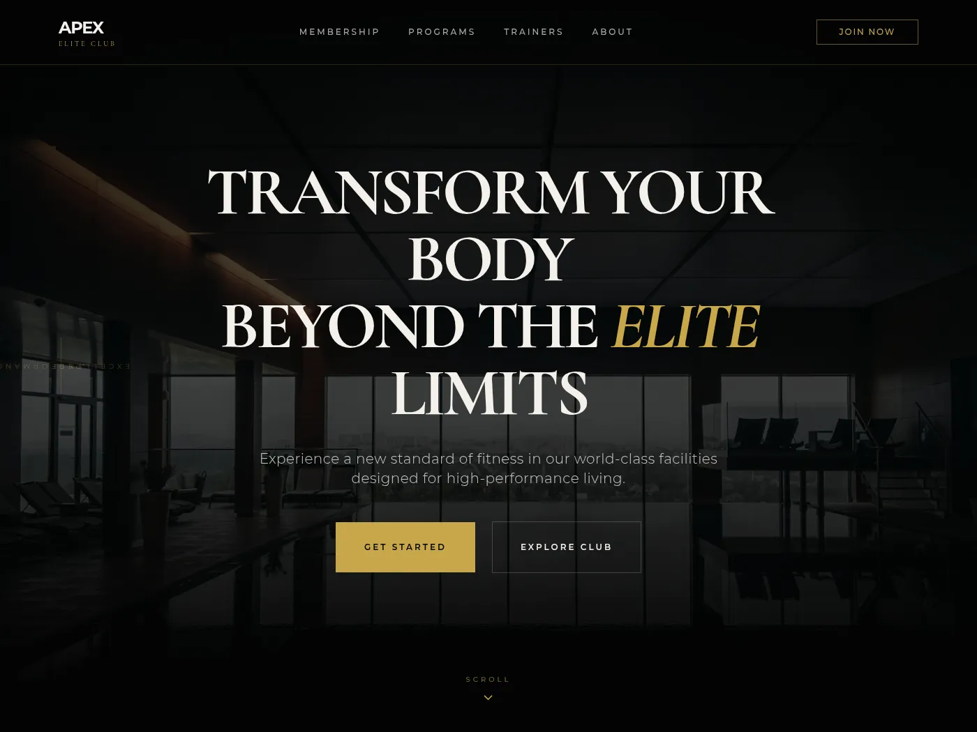 APEX Elite Club Website