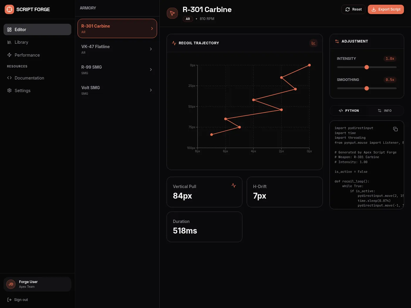 Apex Script Forge