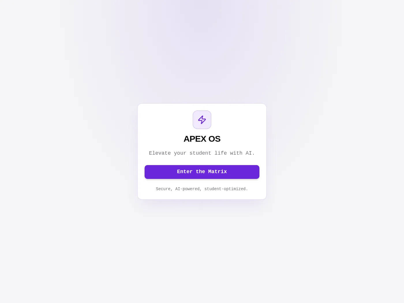 APEX Student OS