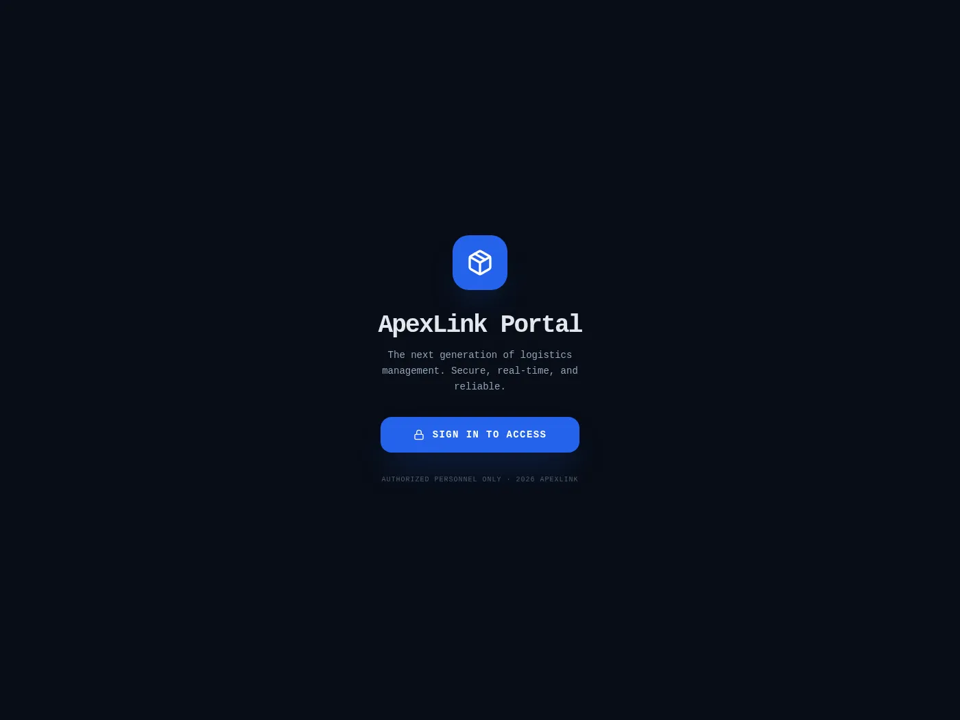 ApexLink Logistics Portal