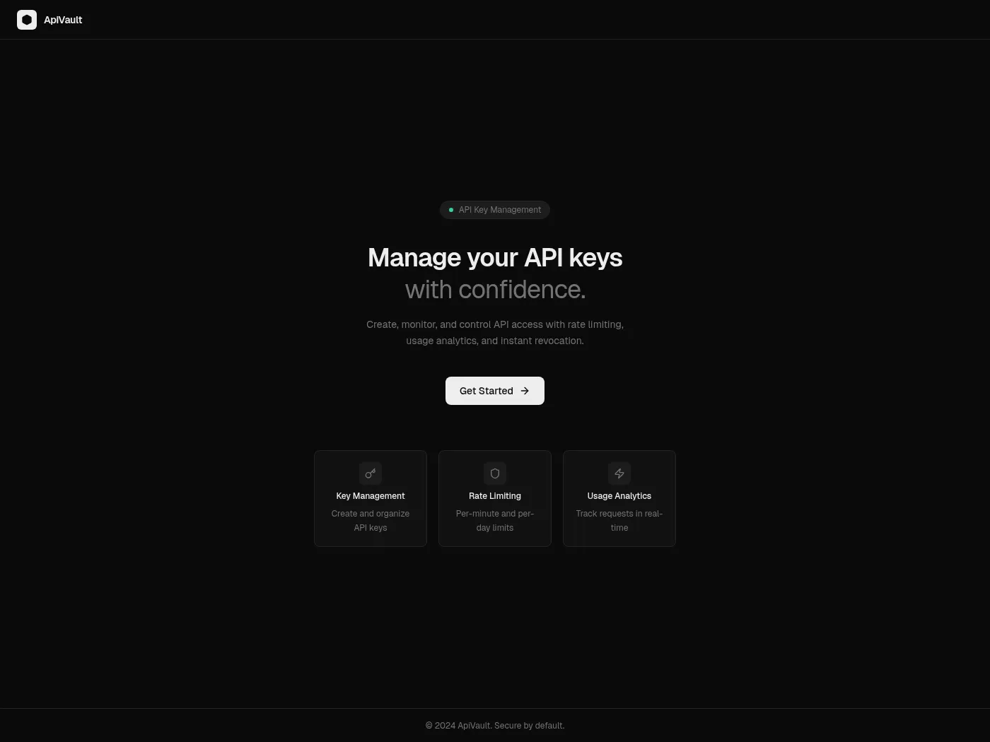 API Key Manager Dashboard