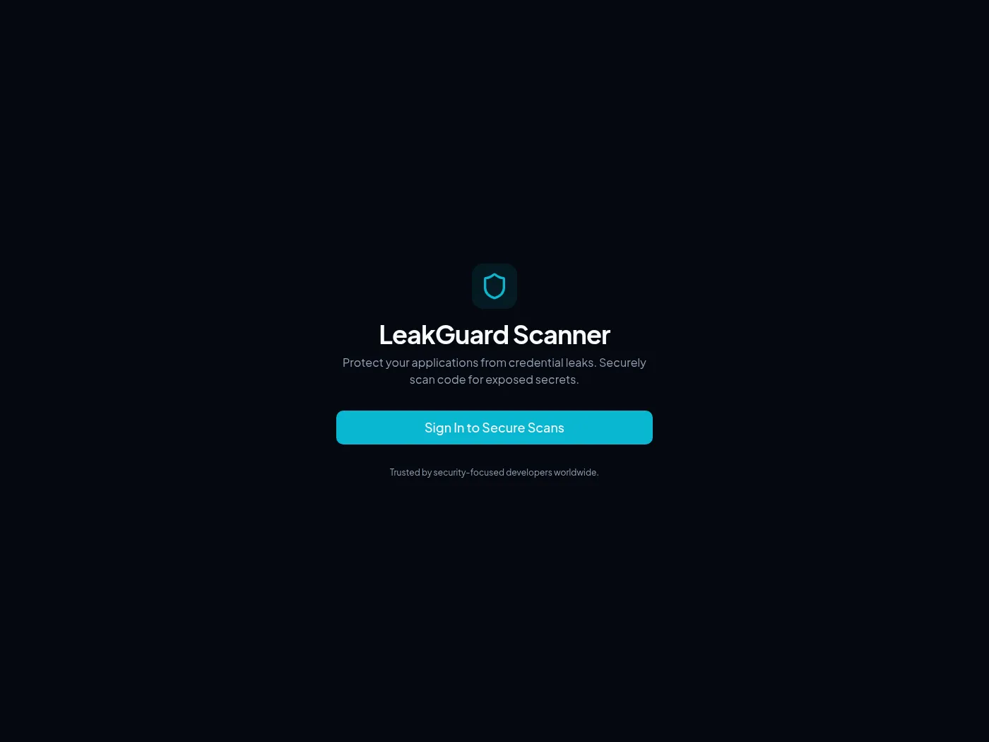 LeakGuard Scanner