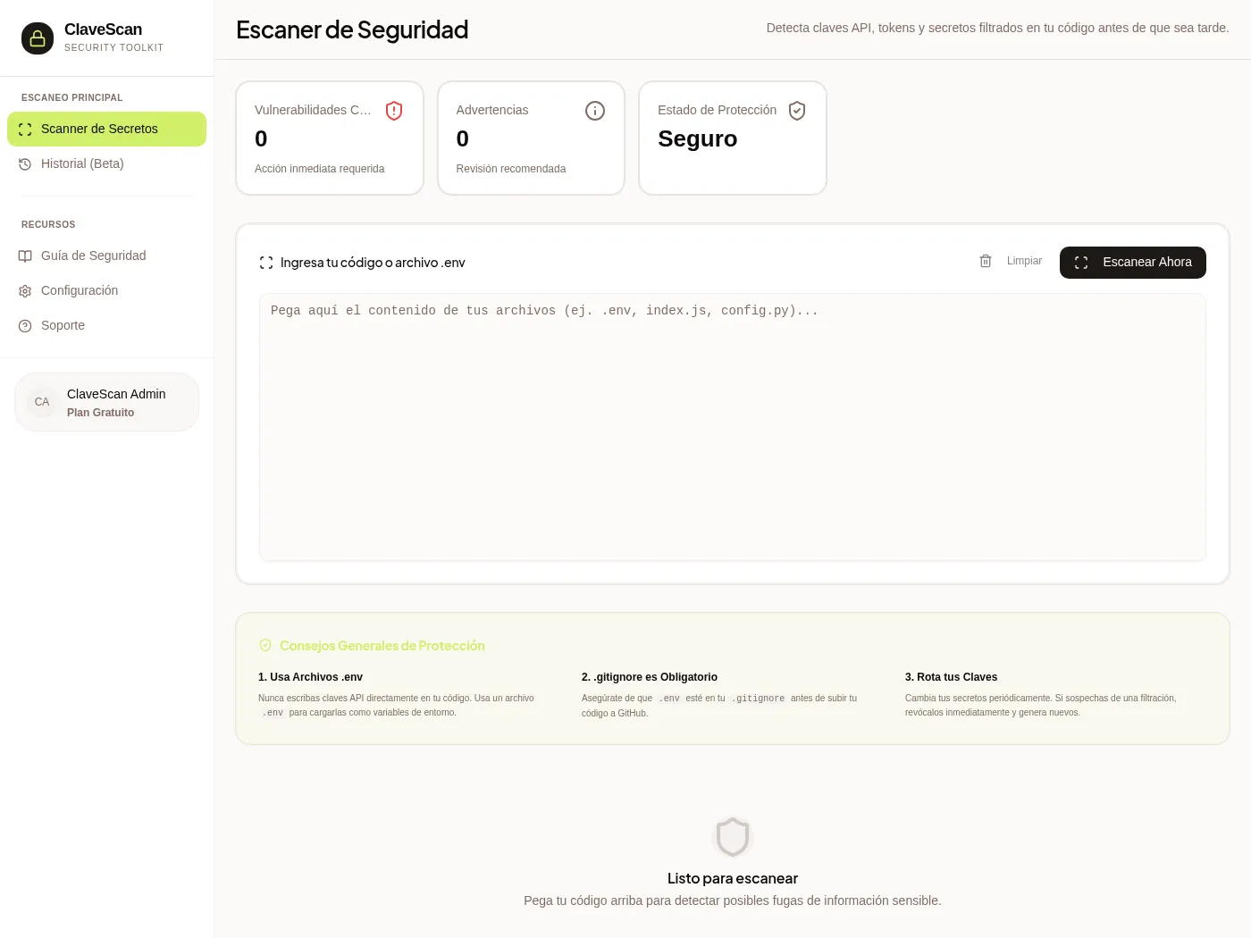 ClaveScan Security