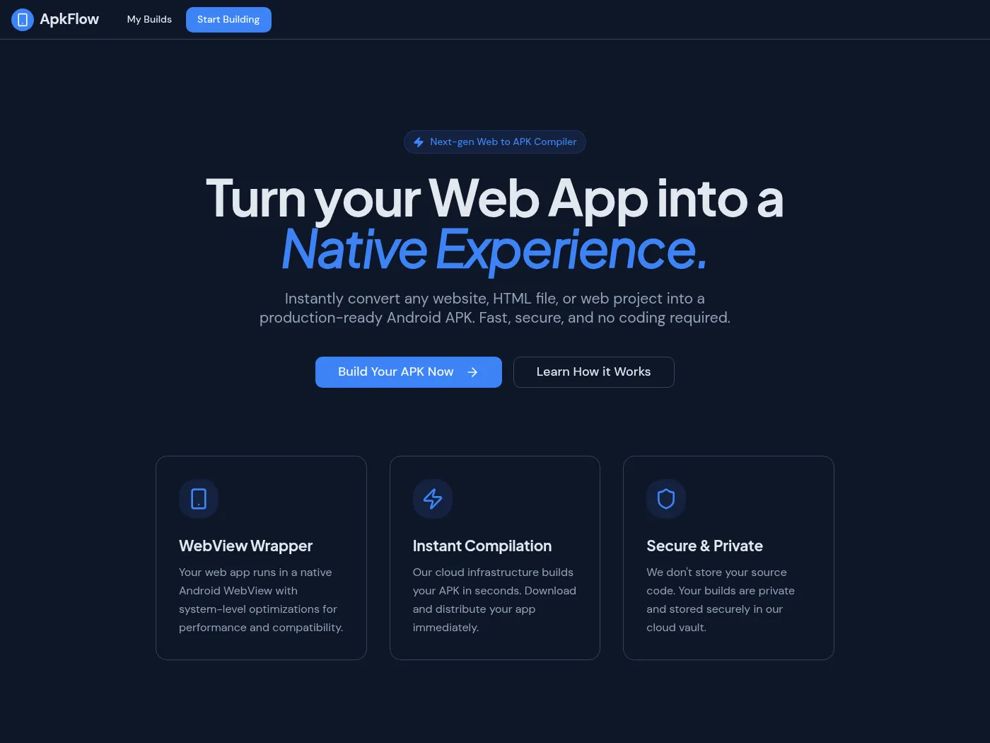 APK Builder Web Tool