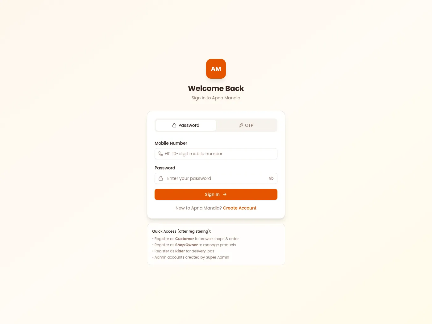 Apna Mandla Commerce Platform