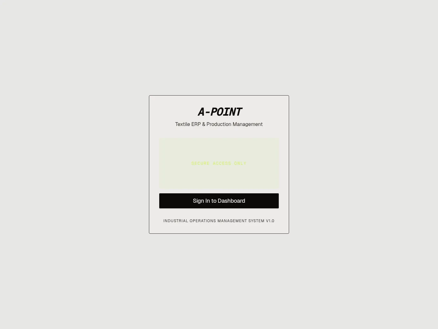 A-Point Textile Clone