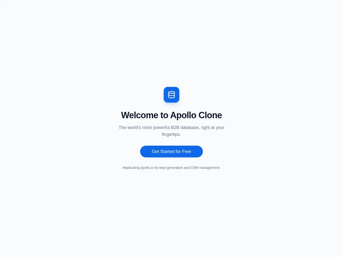Apollo CRM Clone