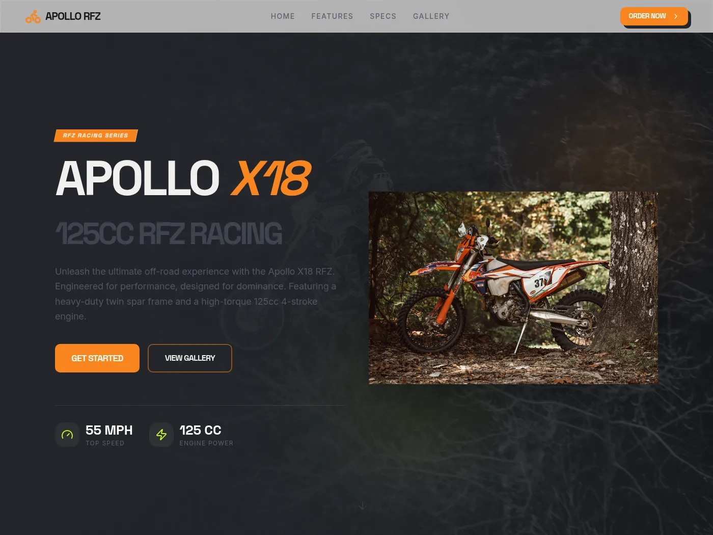 Apollo Dirt Bike Showcase