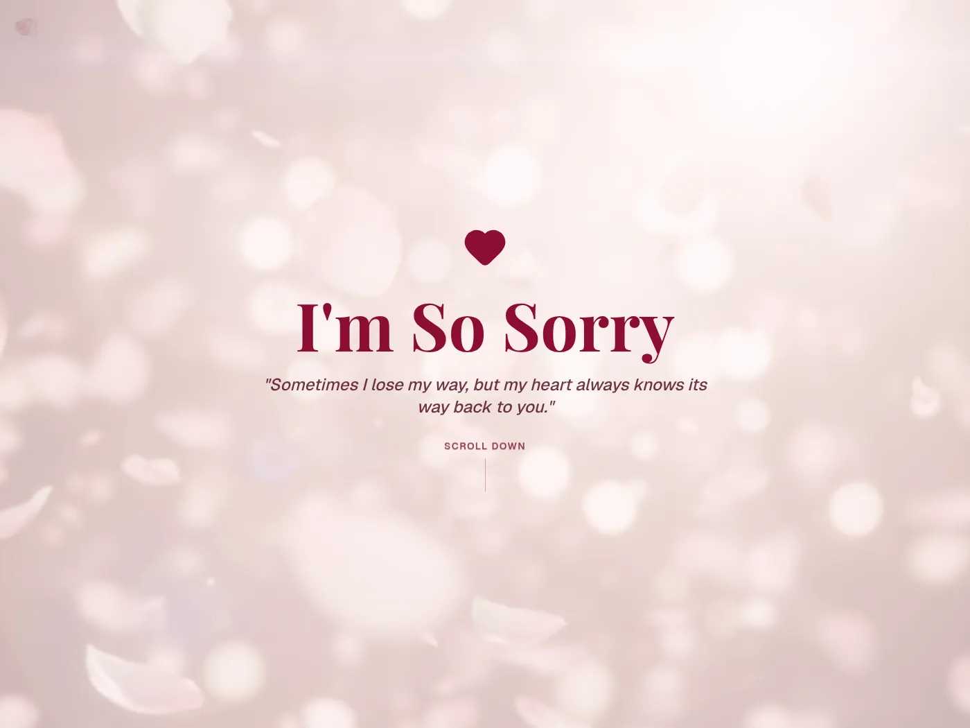 Heartfelt Apology Site