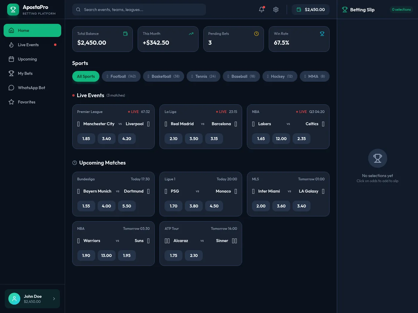 ApostaPro Platform