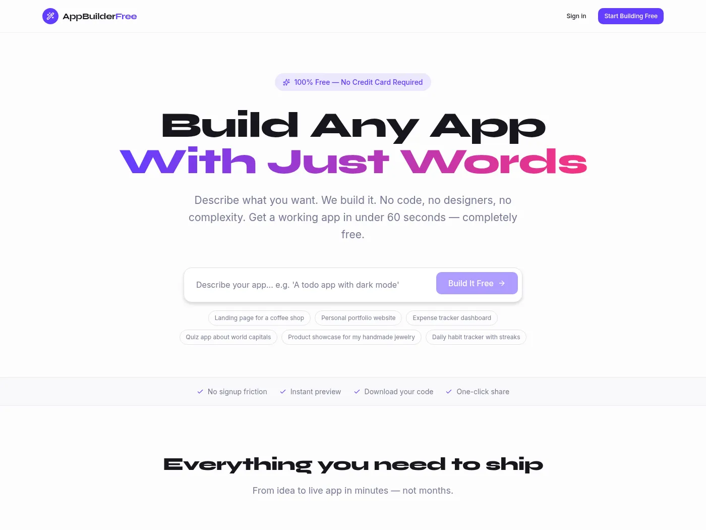 AppBuilder Free