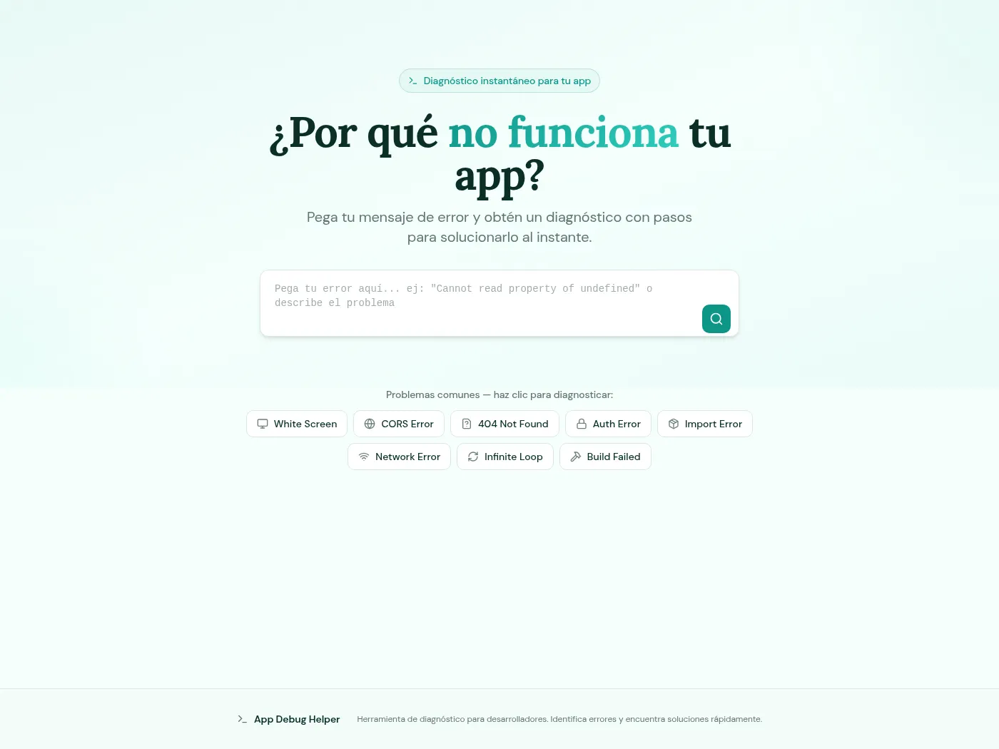 App Debug Helper