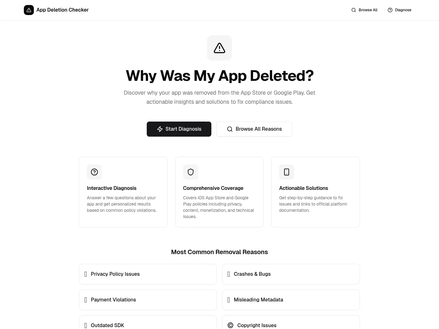 App Deletion Checker