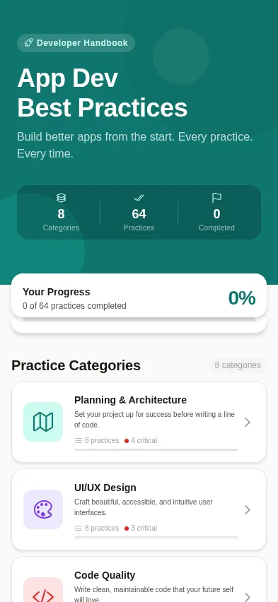 App Dev Best Practices