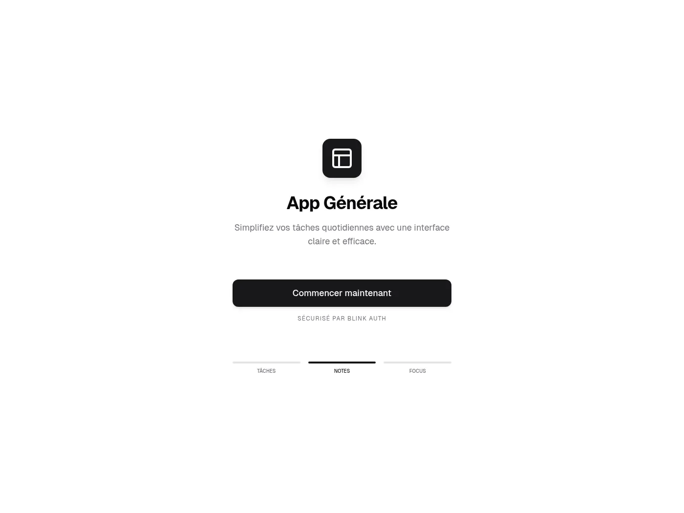 App Générale