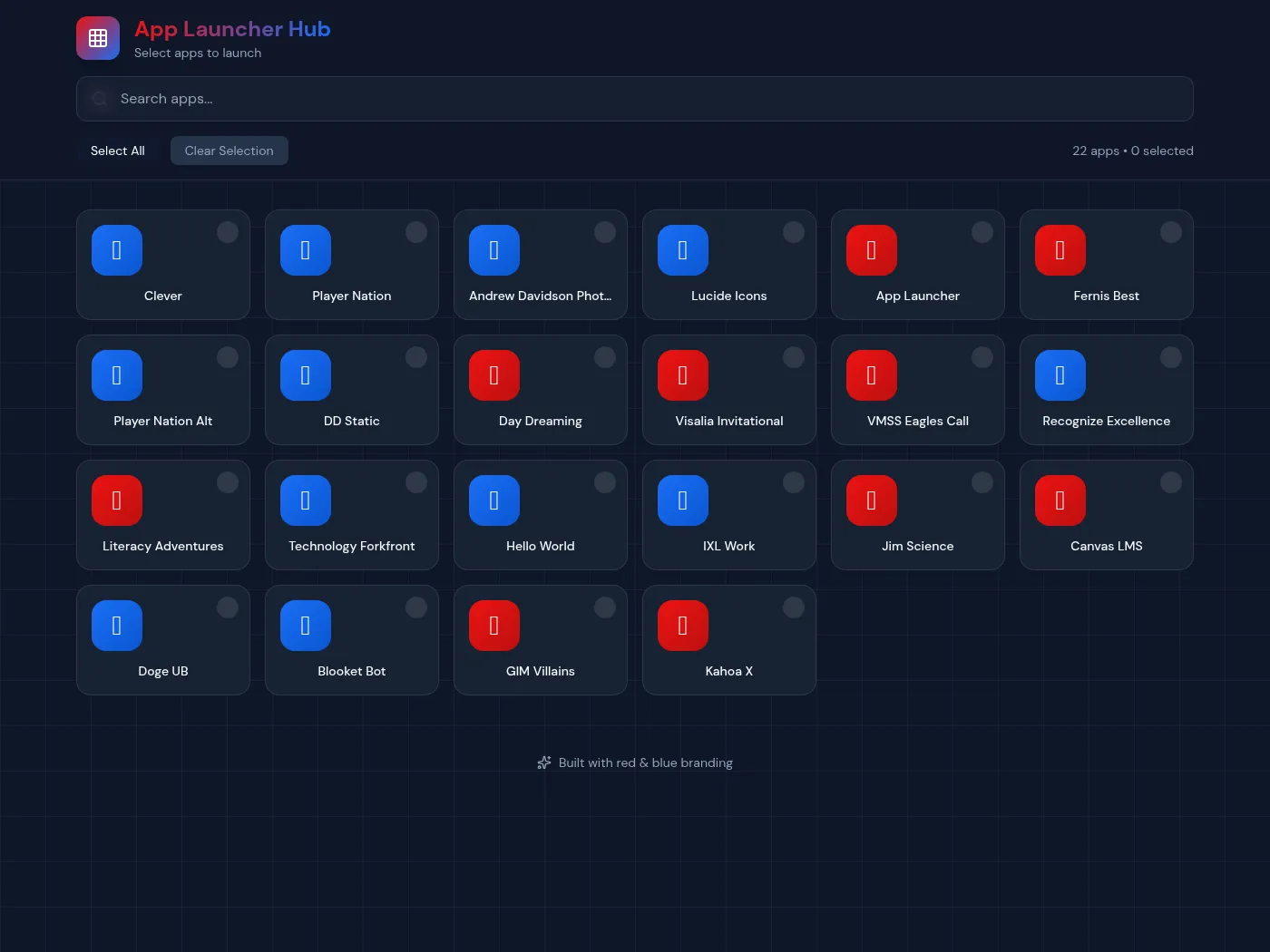 App Launcher Hub