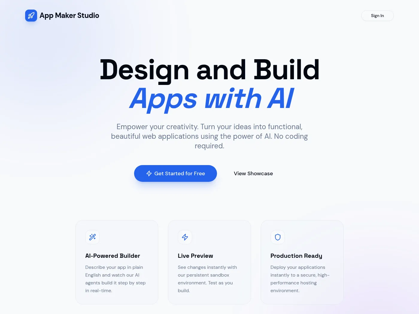 App Maker Studio