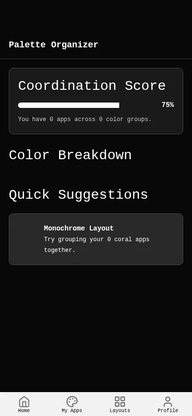 App Palette Organizer