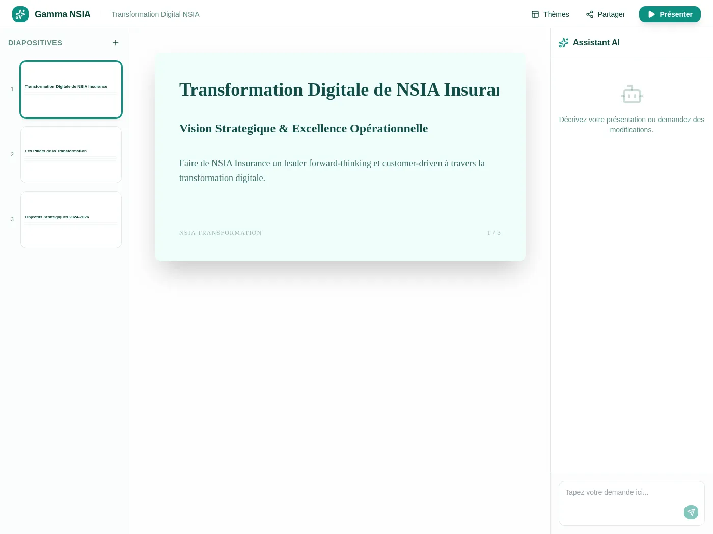 App Presentation UI