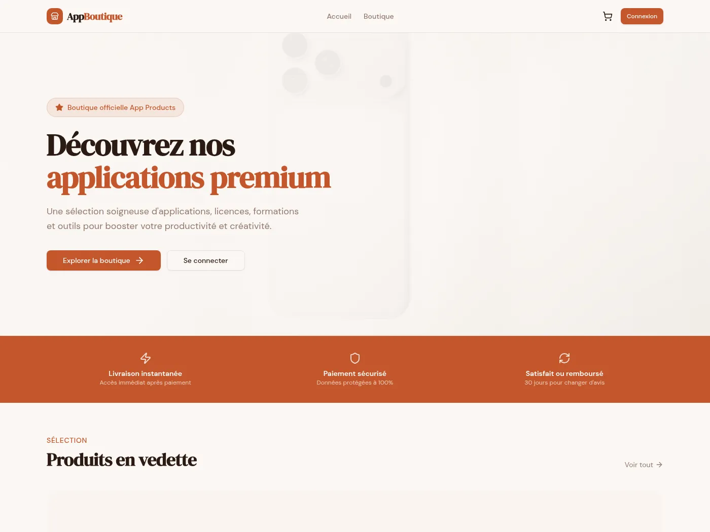App Product Storefront