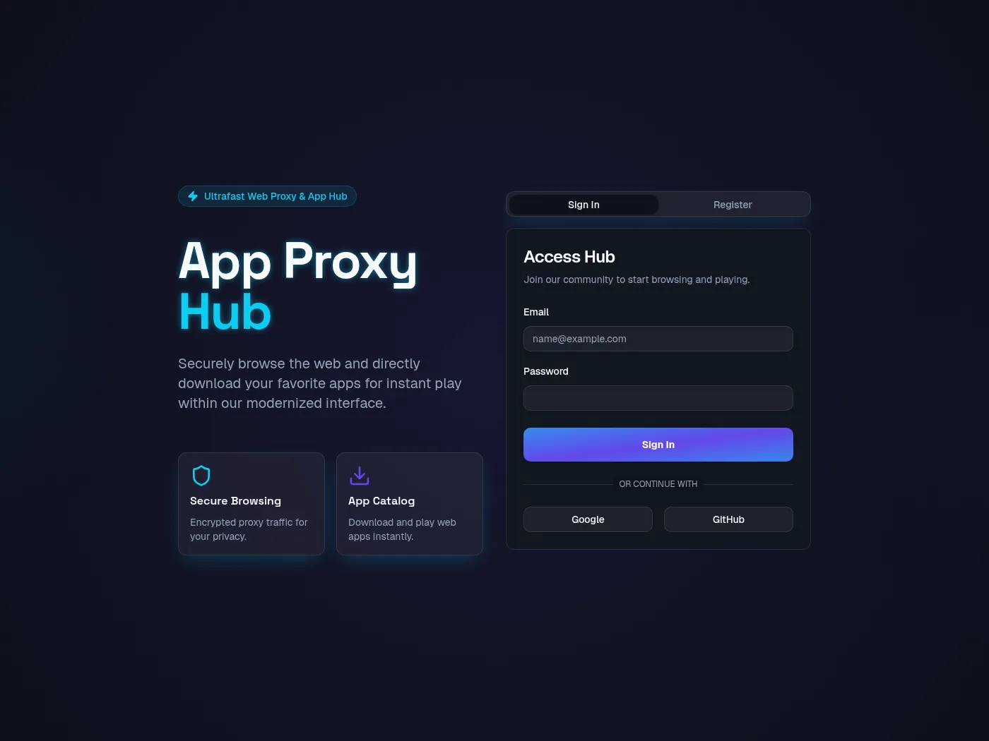 App Proxy Hub