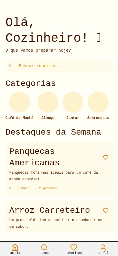 Receitas em Minutos