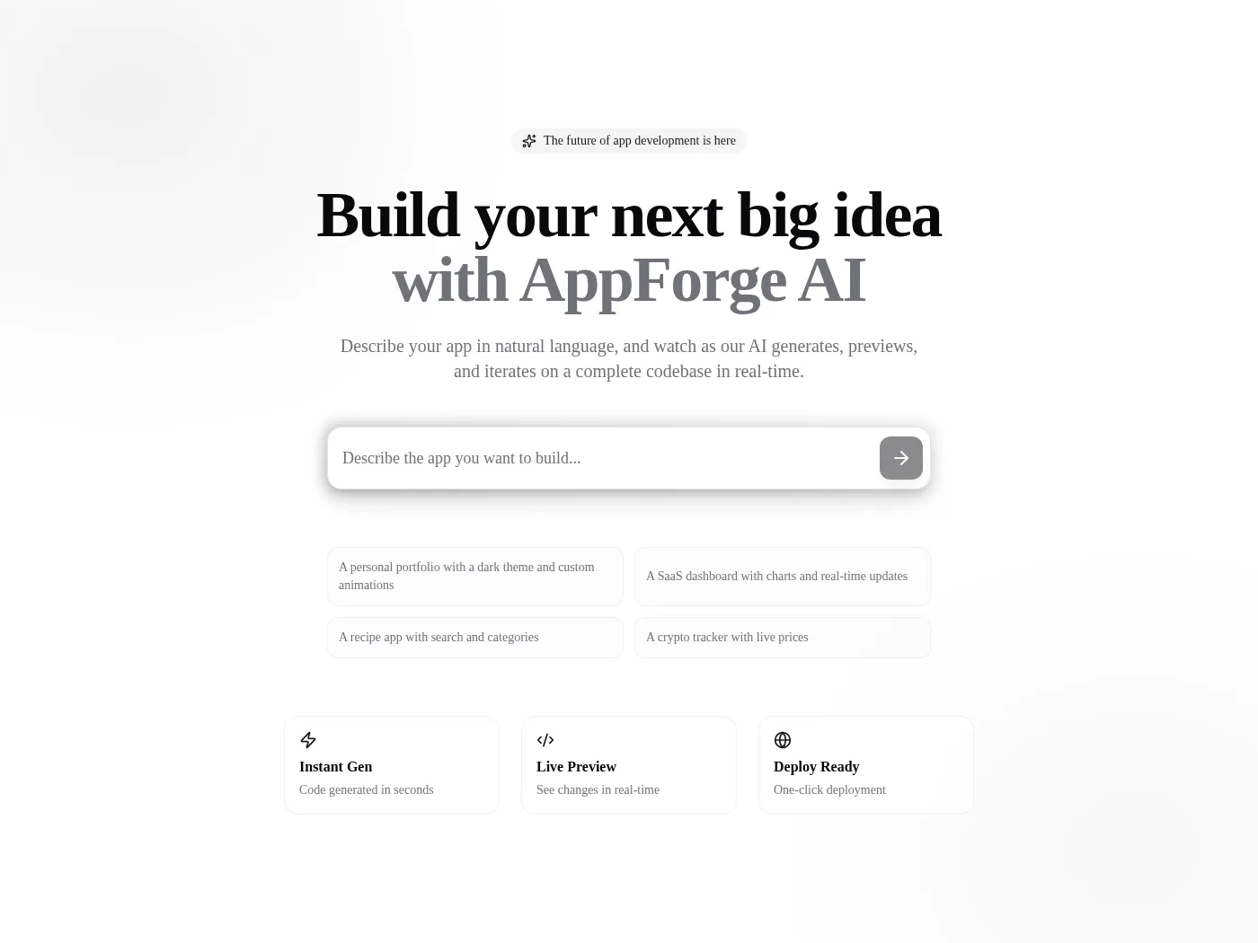 AppForge AI Studio