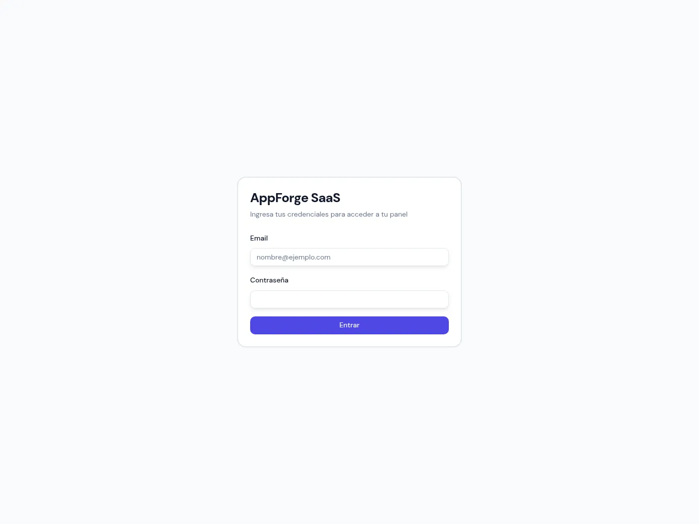 AppForge SaaS Platform