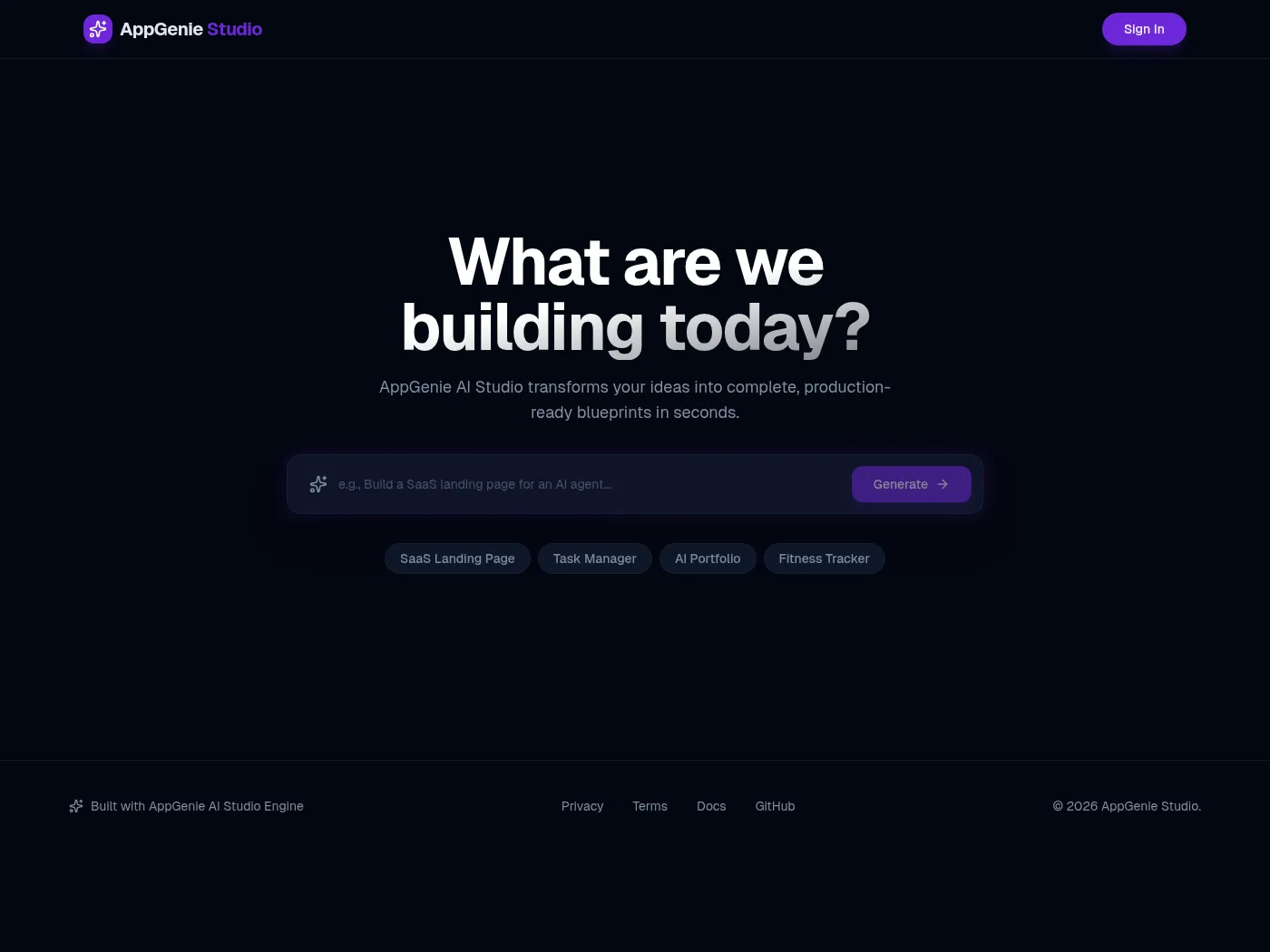 AppGenie AI Studio