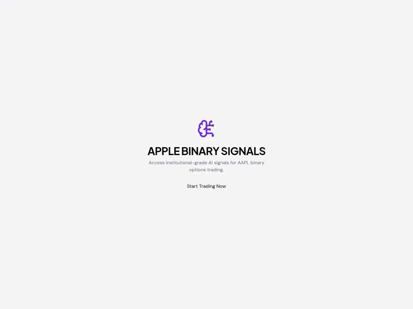 Apple Binary Signals