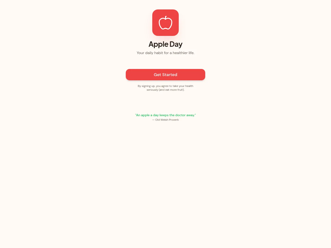 Apple A Day Tracker