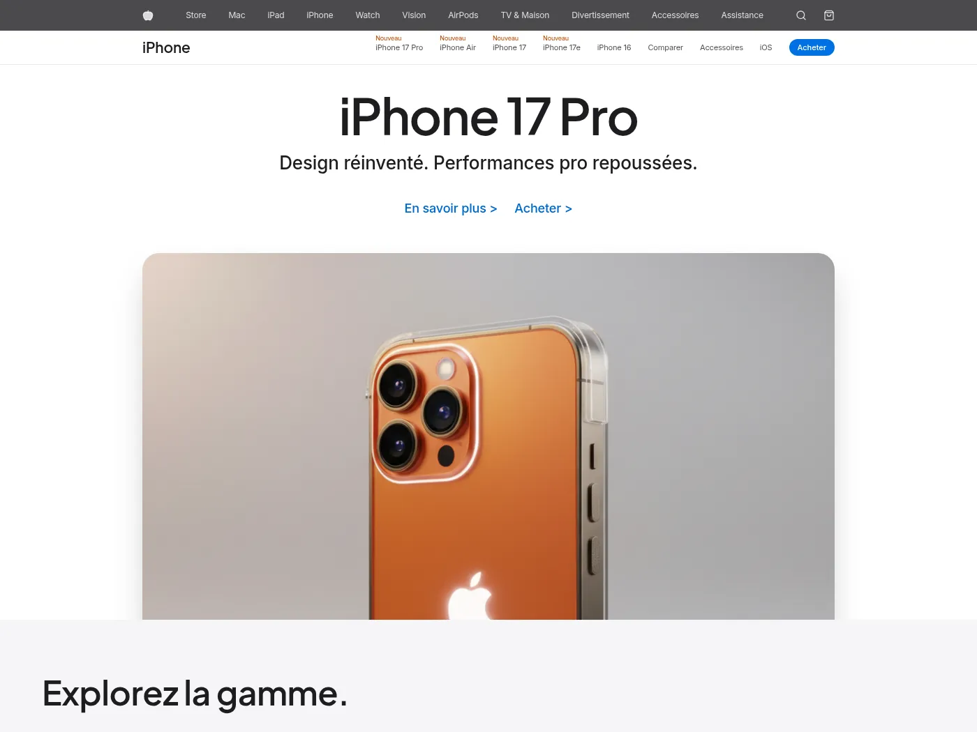Apple iPhone Page Clone