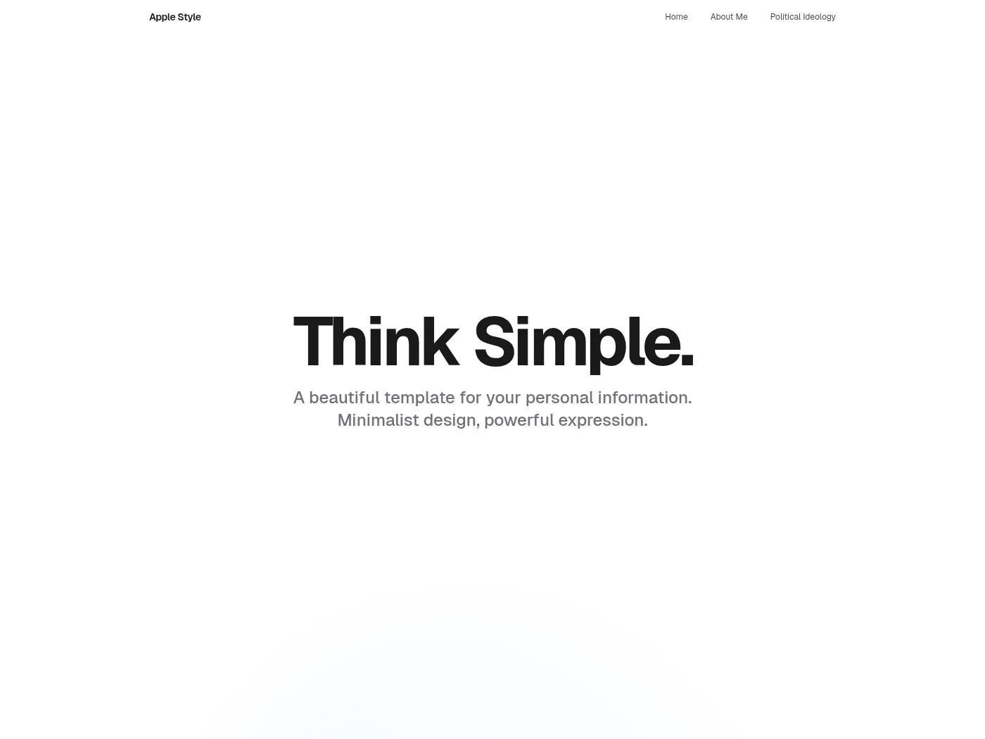 Apple-Inspired Parallax Site