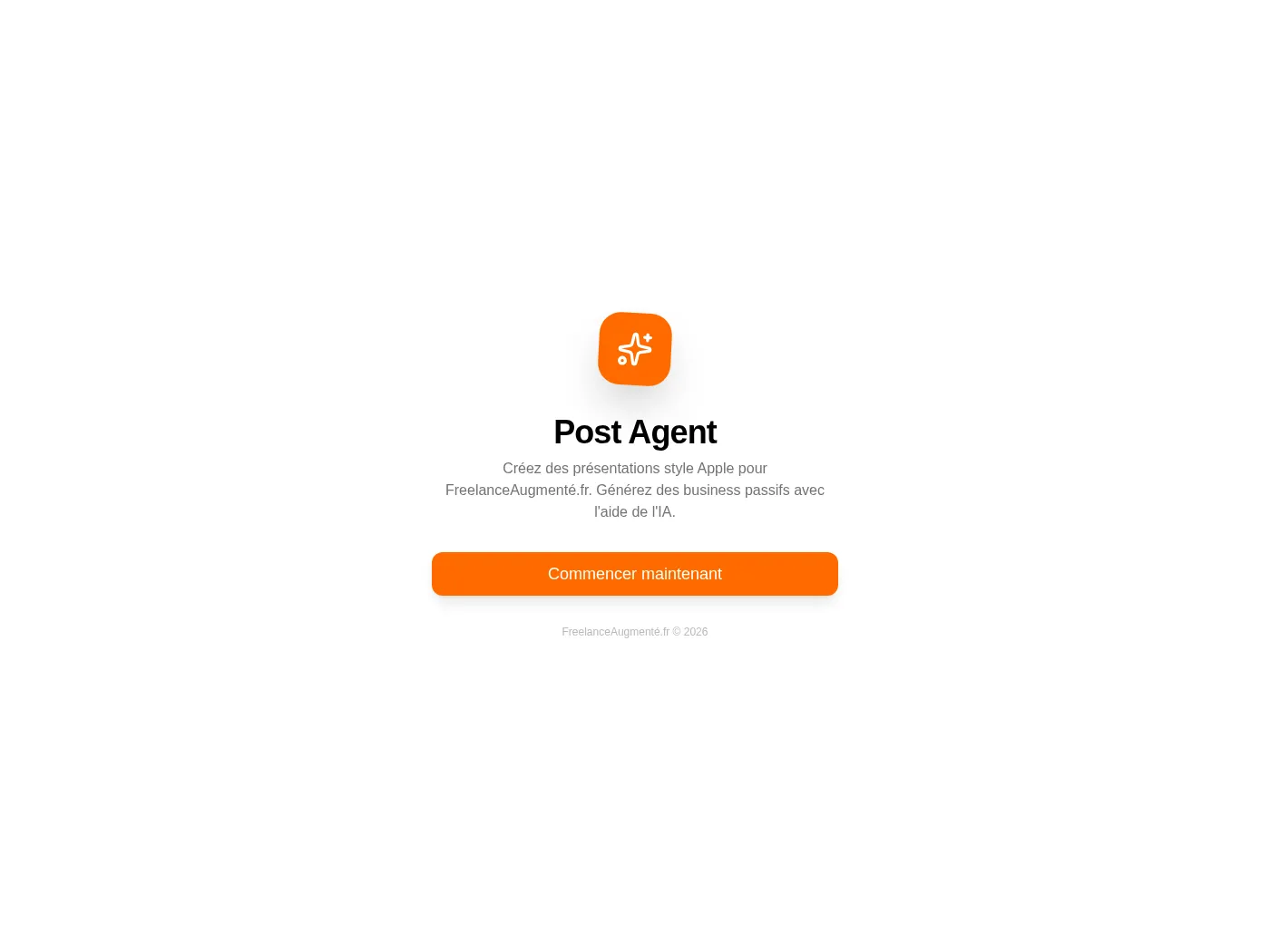 FreelanceAugmenté Post Agent