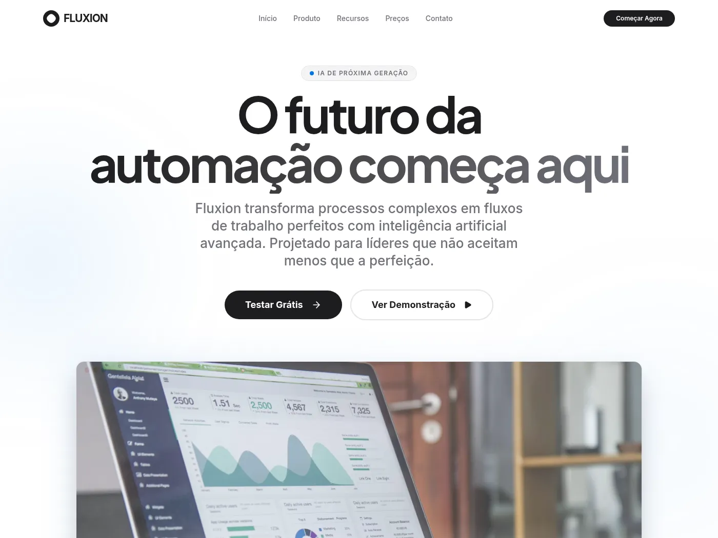 Apple-Style SaaS Landing