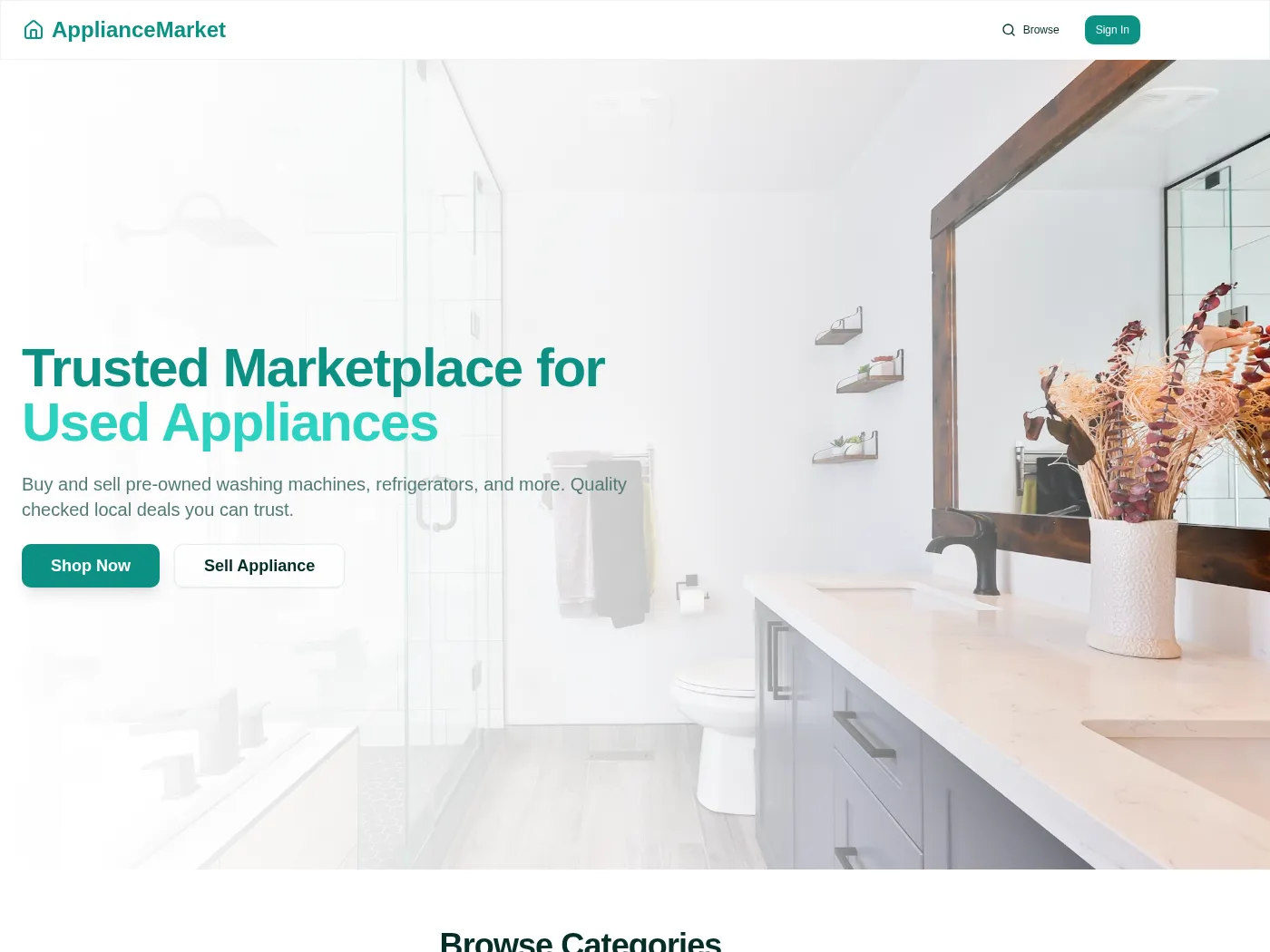 Used Appliance Marketplace