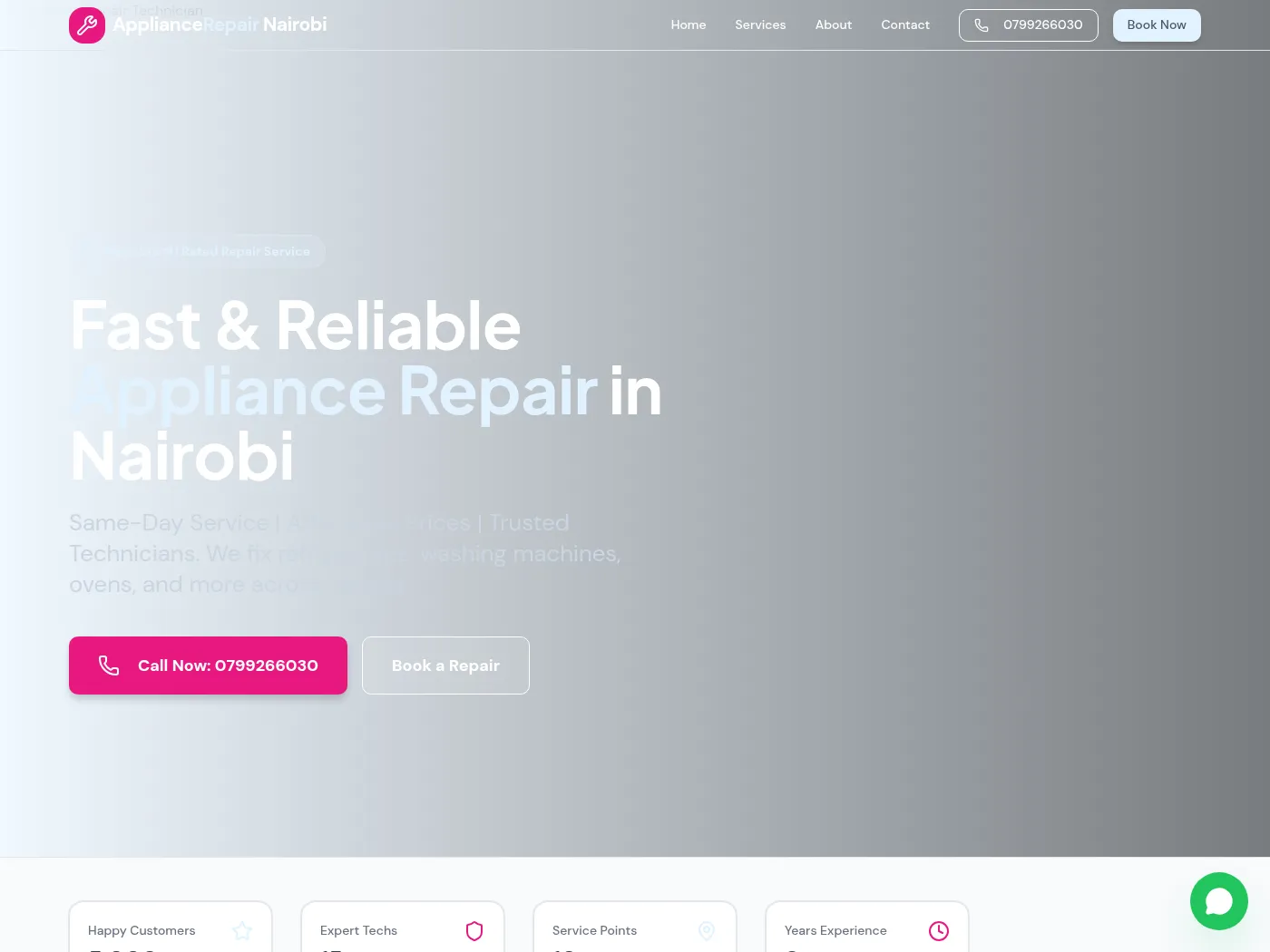 Appliance Repair Nairobi Web