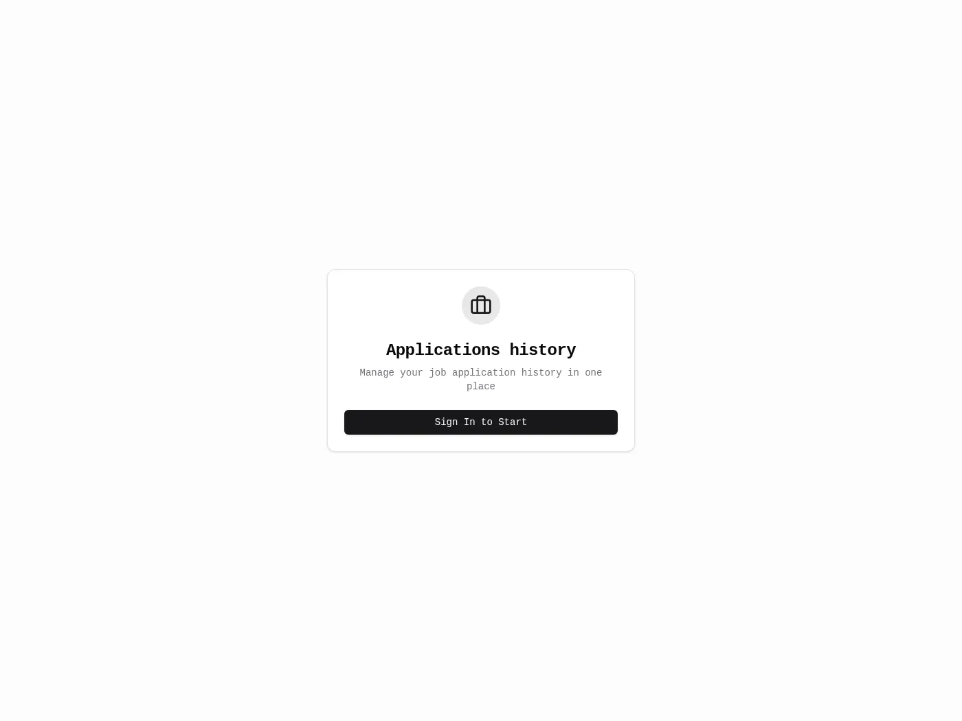 Applications History Desk