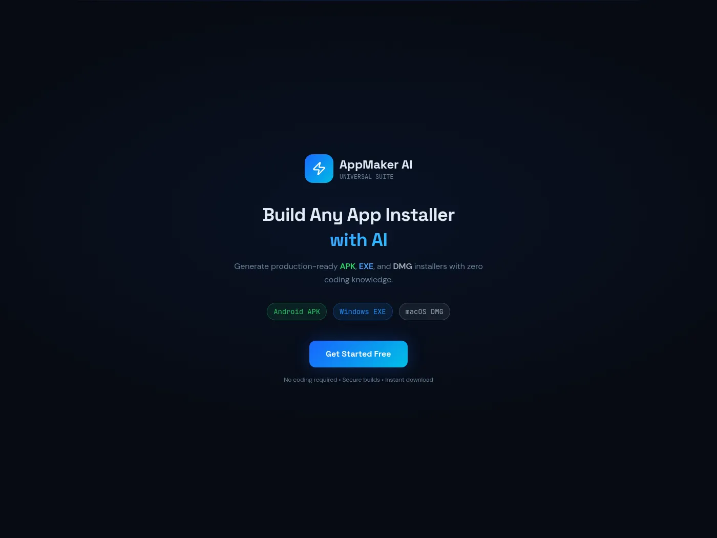 Universal AppMaker AI