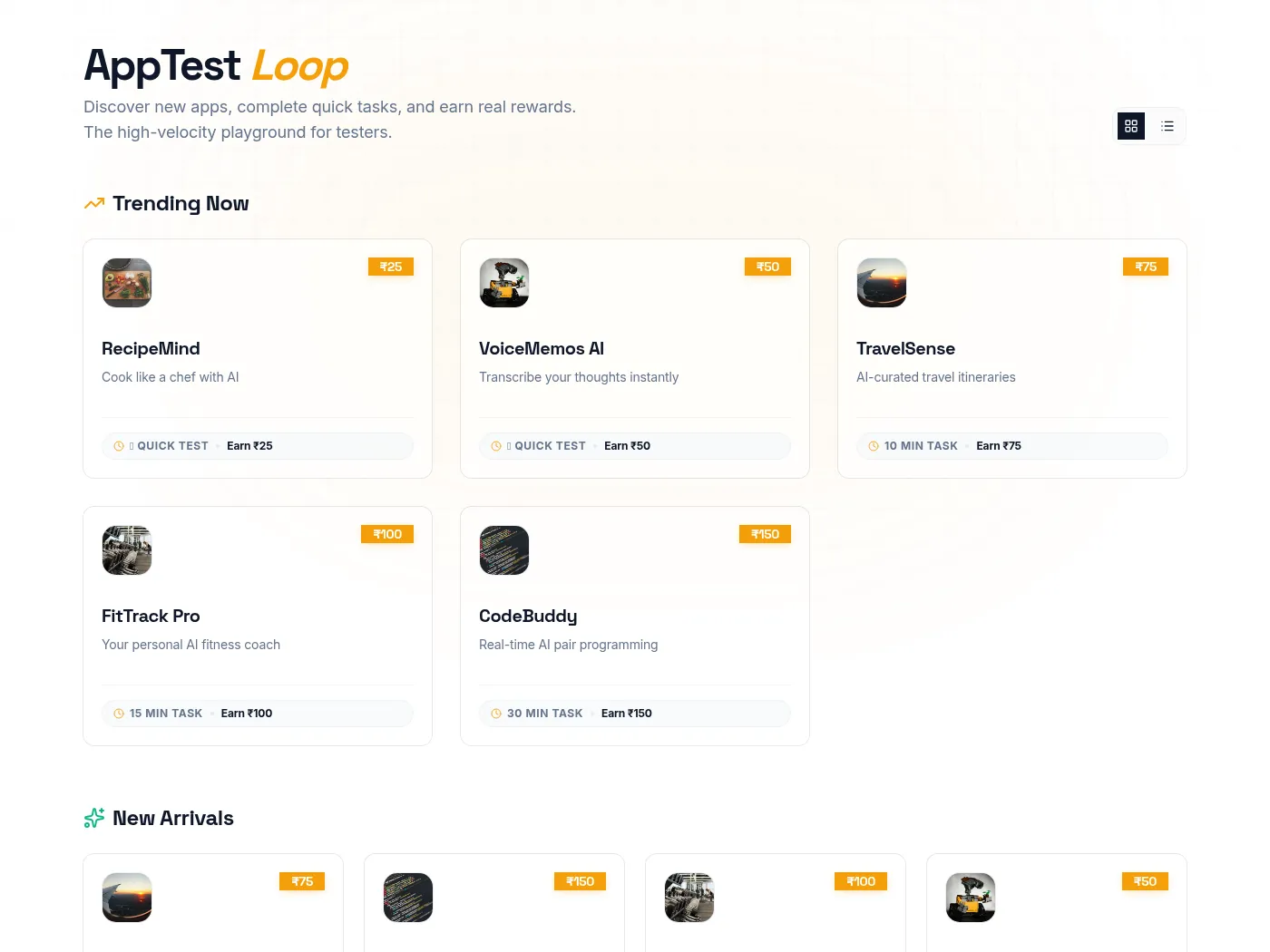 AppTest Loop